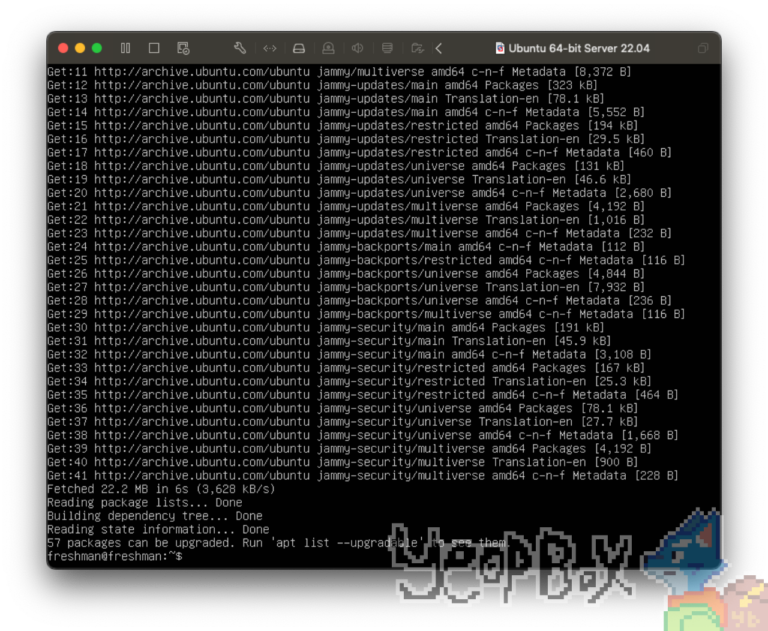 우분투(Ubuntu) 22.04 Server 설치기 | YeopBox