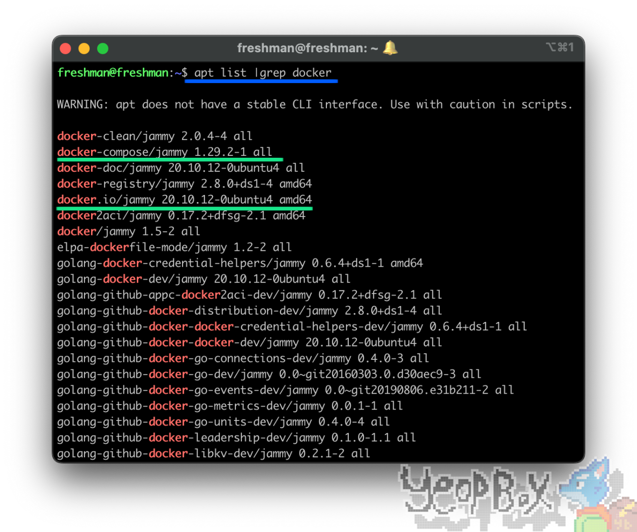 우분투 Ubuntu 22 04 Server Docker 설치기 Yeopbox